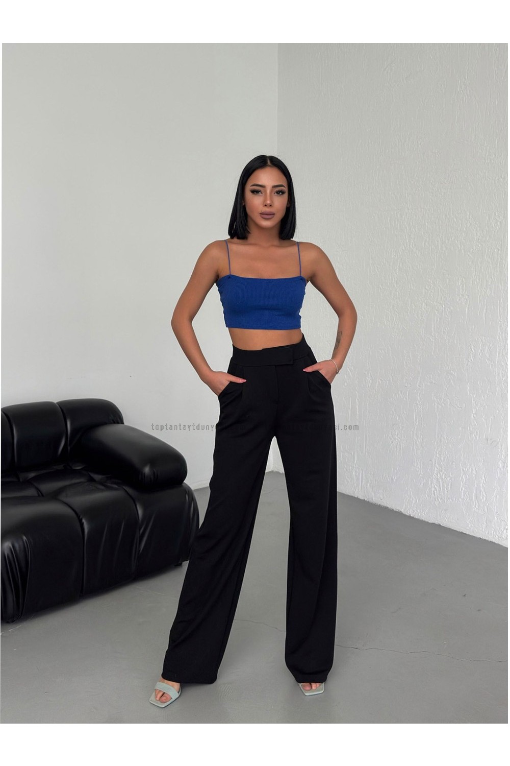 Toptan Palazzo Pantolon Cırtlı, Toptan Toptan Palazzo Pantolon Cırtlı,